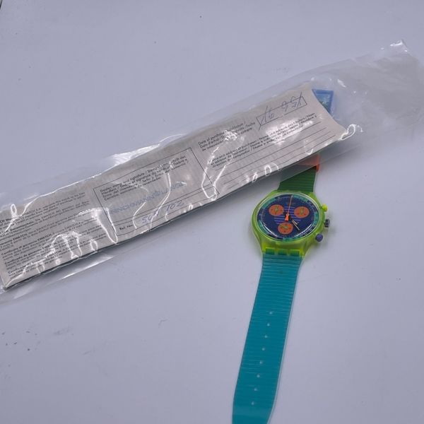 SWATCH CHRONO NEO WAVE SCJ 100* UNWORN DEALER RECEIPT | WatchCharts ...