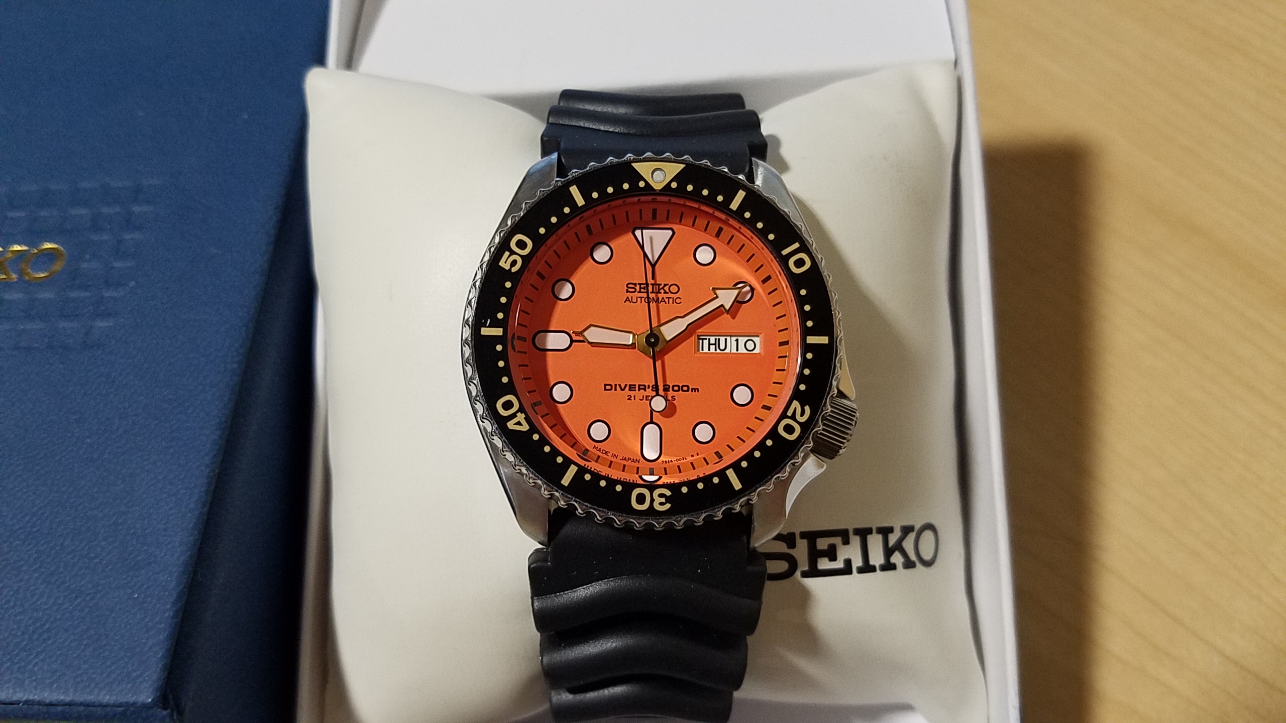 [WTS] Seiko SKX011J Orange SKX Made in Japan Diver | WatchCharts ...