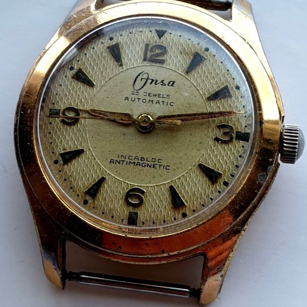 Vintage Nice ONSA Automatic Incabloc Swiss Watch cal.F690 | WatchCharts ...