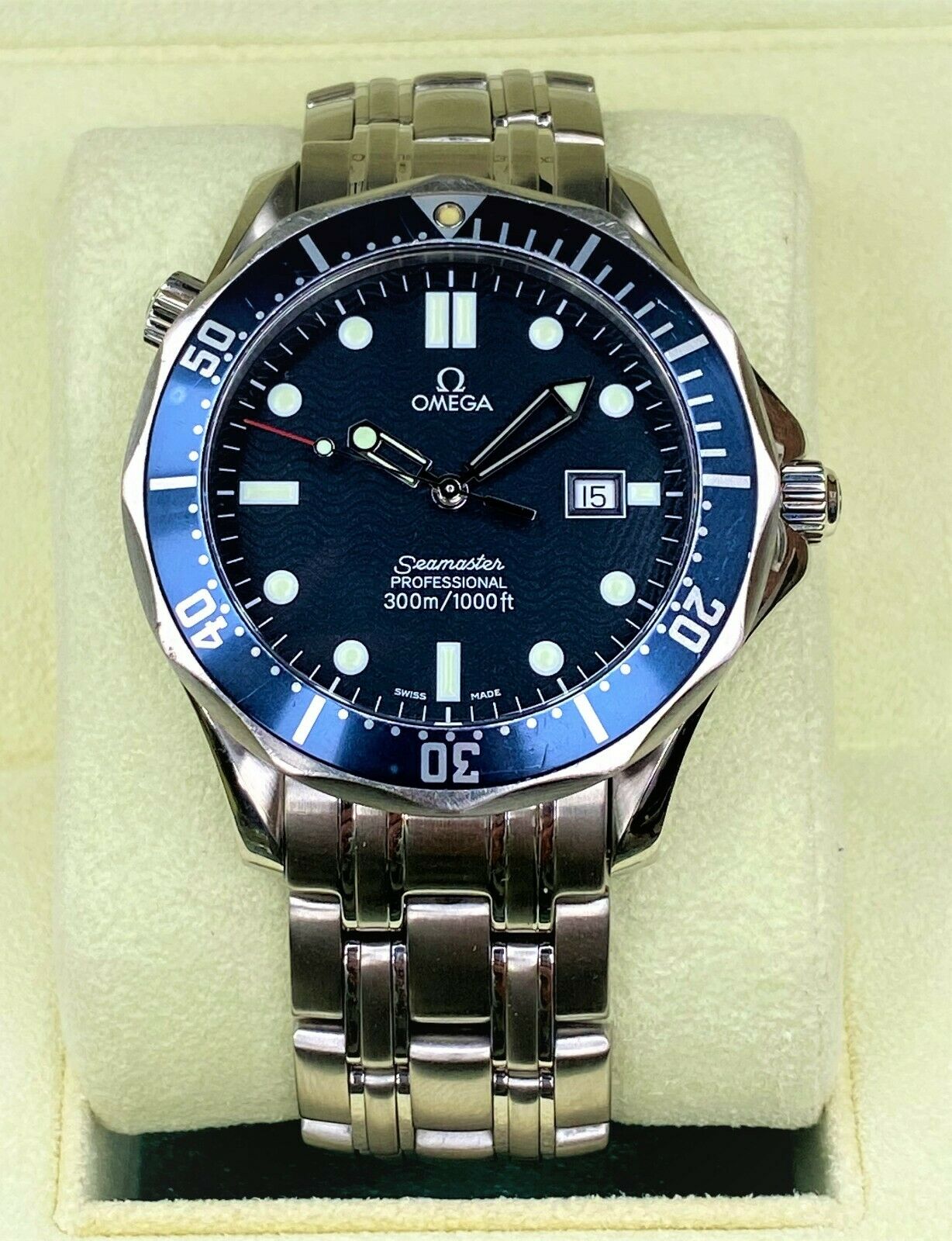 Omega Seamaster 300M 2541.80.00 Blue 41mm BOXES/PAPERS/SERVICED ...