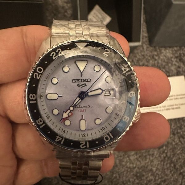 Seiko 5 Sports GMT Ice Blue Limited Edition - SSK029K1 Automatic Watch ...