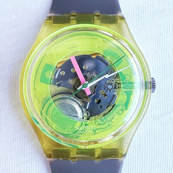 Vintage Swatch " Techno Sphere " GK101 from 1985 - works fine ...