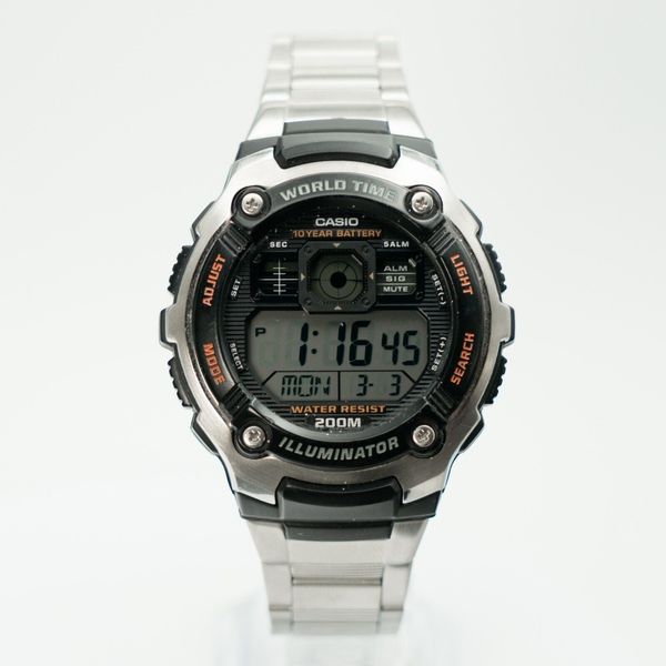 Casio Digital Watch Illuminator Alarm Timer Stopwatch - AE2000WD 1AV - | WatchCharts Marketplace