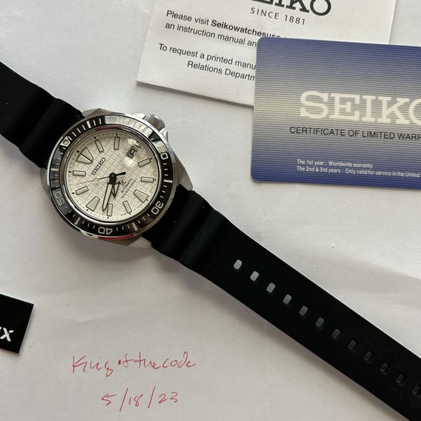 [wts] Seiko Srpe37 King Samurai New Complete Set Watchcharts