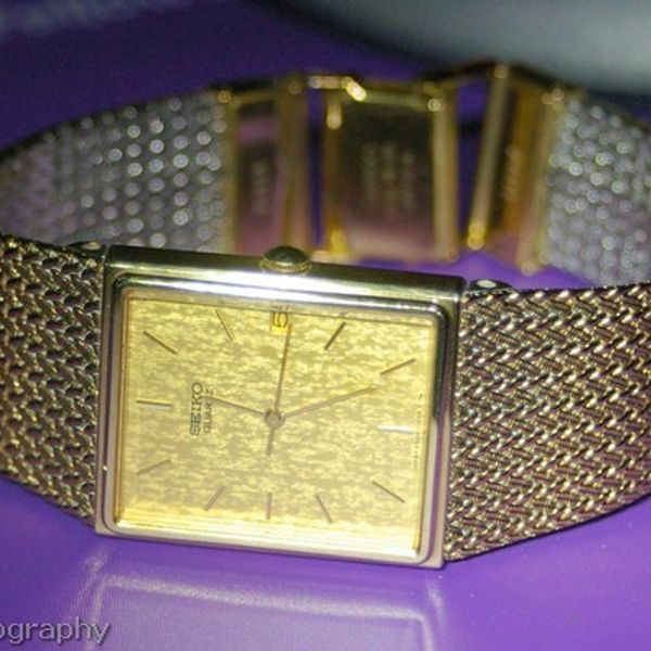 Classic Seiko Thin Tank Watch | WatchCharts Marketplace