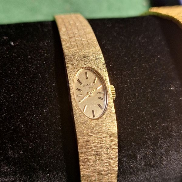 Set Of 3 Vintage Rotary Bark Effect Watches Tigers Eye Dial Etc ...