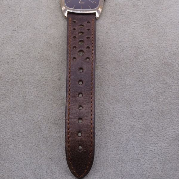 Vintage Citizen Exceed Watch Gold-Tone & Brown Lather Strap ...