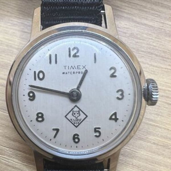VINTAGE Boy Cub Scout Watch TIMEX Wristwatch Working BSA 1960's RUNNING ...