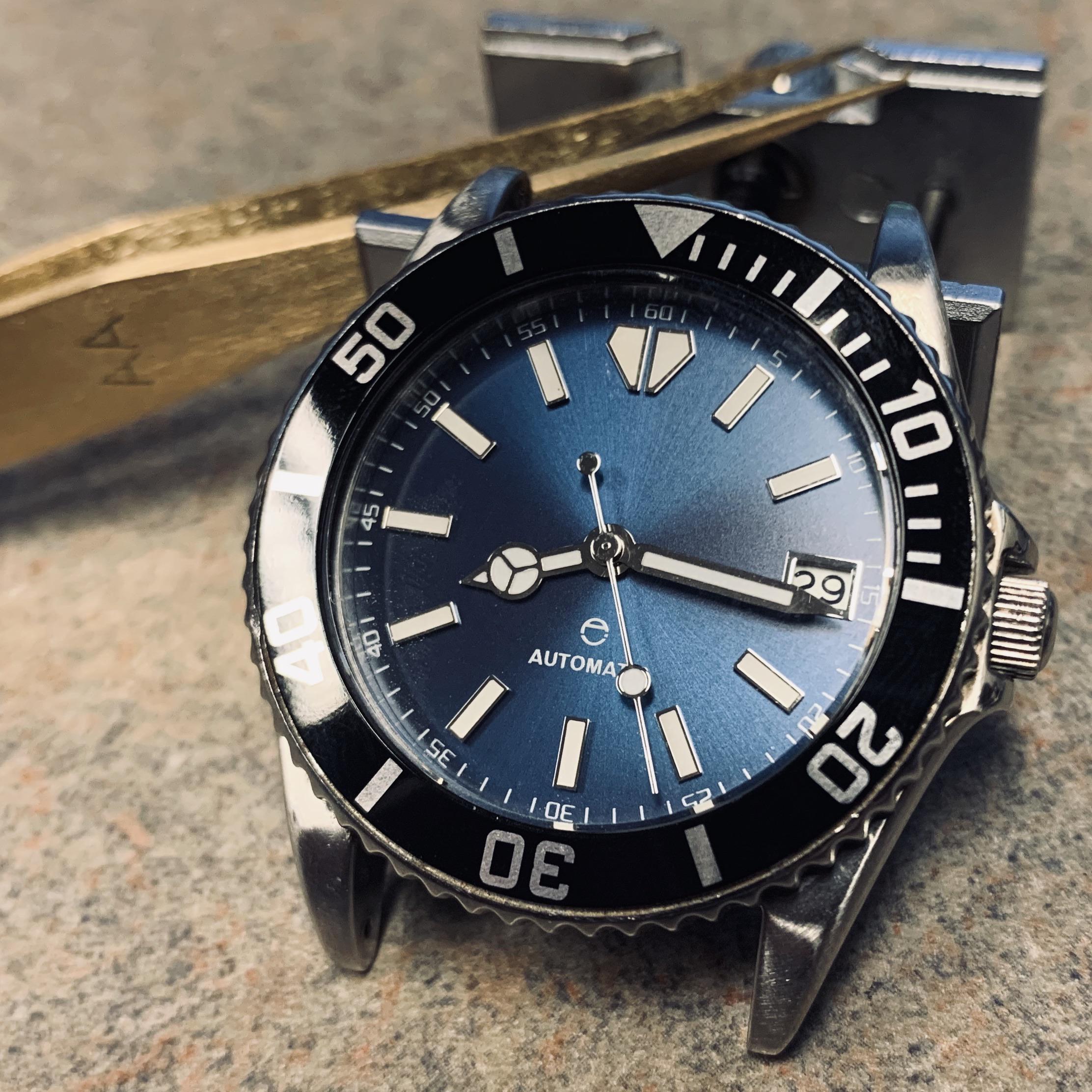 [WTS] Seiko SKX023 Midsize Blue Dial Mod | WatchCharts