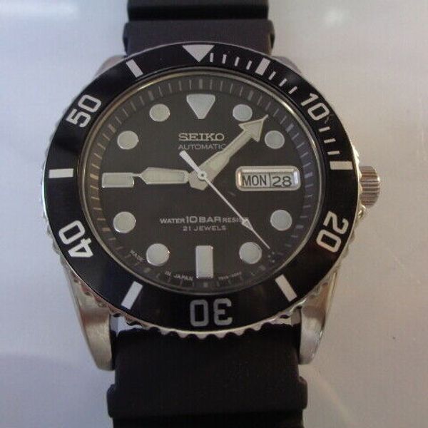 Seiko Diver Mens Watch Day & Date Automatic 7S26-0040 SKX031J Black SN ...