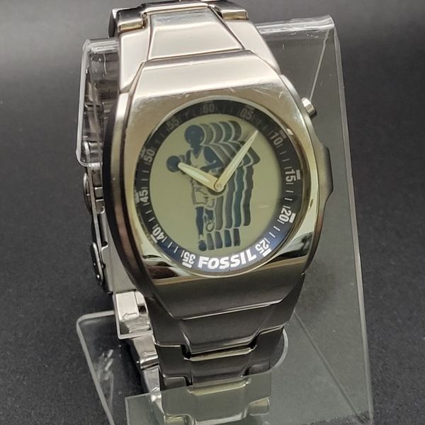 Rare Fossil Big Tic JR8538 Animated Watch Basketball Player | WatchCharts Marketplace