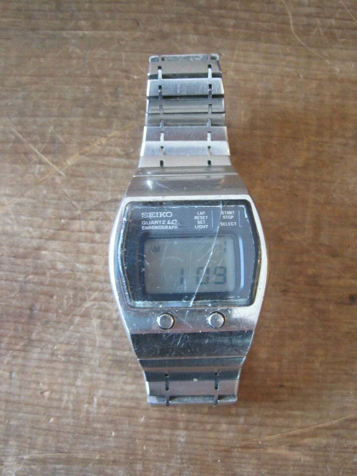 Vintage 1976 Seiko 0634-5009 Quartz LC Chronograph - Needs Crystal ...