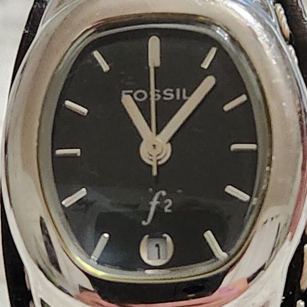 Fossil F2 Womens Watch Bund Strap 22mm Case Black Dial | WatchCharts ...