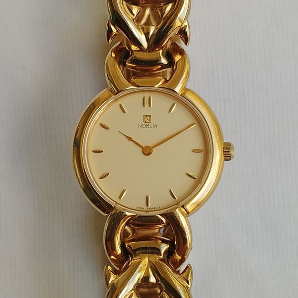 Noblia by Citizen 5420 y64964 Wristwatch Ladies' Watch Flat Gold-Plated ...