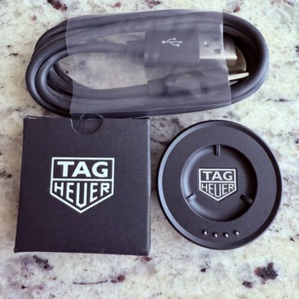 TAG HEUER CONNECTED CALIBRE E3 SMART WATCH PUCK CHARGER EX2018 WITH USB ...