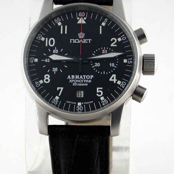 Poljot "Aviator" chronograph watch with 3133 movement NM $190 Delivered ...