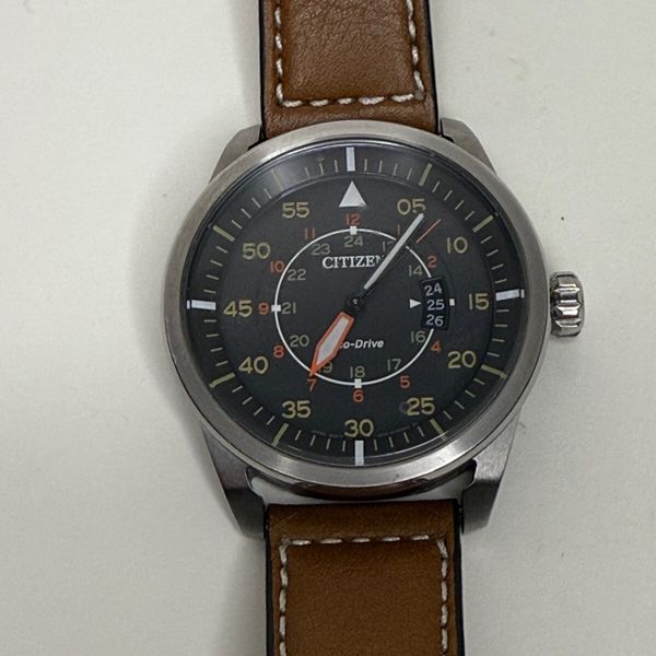 Men's Citizen 3-Hand Date Avion Pilot Wristwatch 45mm Eco Drive (Solar ...