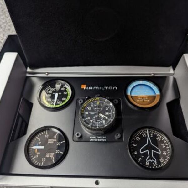 HAMILTON TAKEOFF H76786733 Limited Edition BullHead Chronograph KHAKI ...