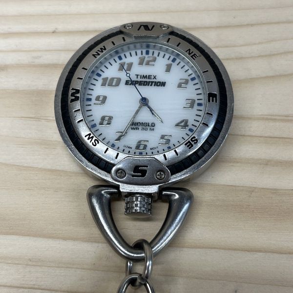 Timex Expedition Indiglo Heavy Duty Pocket Watch Untested Rare ...