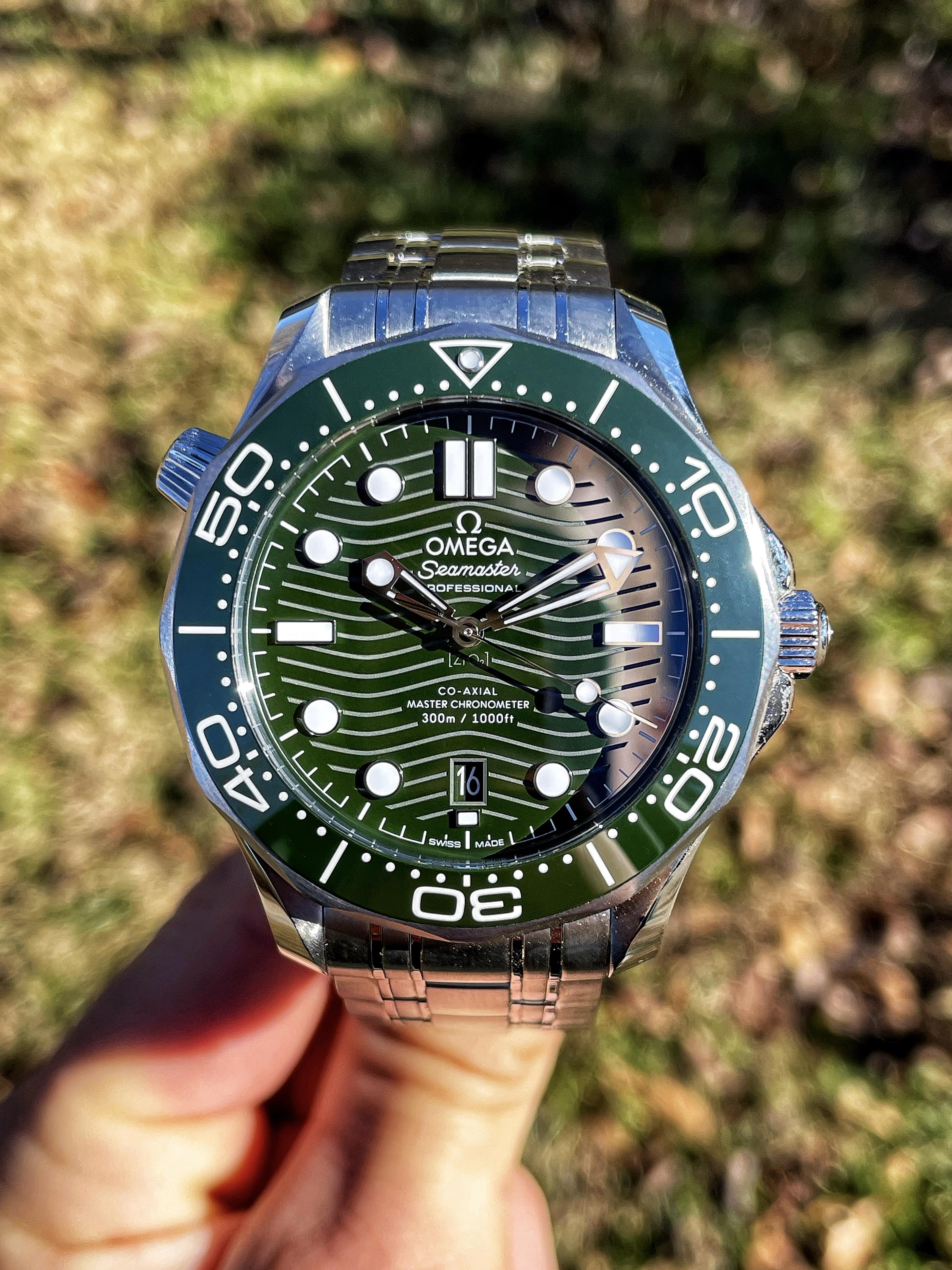 Omega Seamaster Diver 300M Green Dial/Bezel Hands-On, Price, 49% OFF