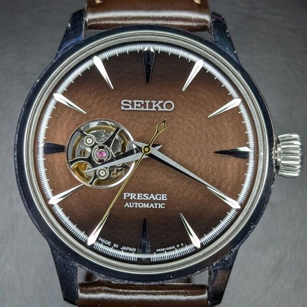 Seiko Presage Brown Men's Watch - SSA407J1 Seiko Cocktail Time Stinger ...
