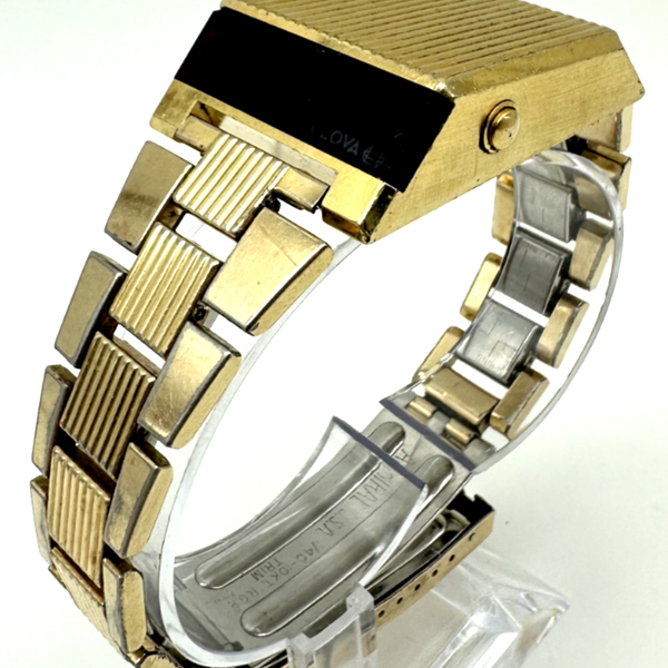 Vintage Bulova Computron 30mm Digital LED Quartz Men's Wrist Watch AS ...