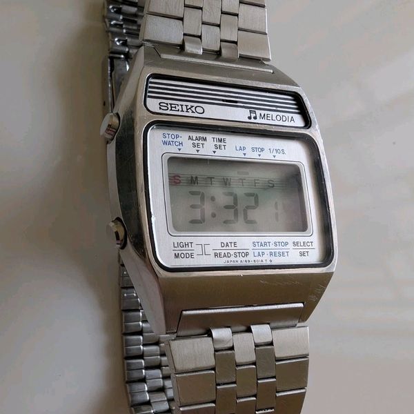 Vintage Seiko Melodia Digital Watch - A169-5010 - New Battery & Working ...