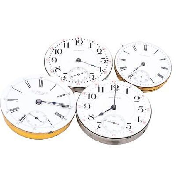 Waltham Set of Four Pocket Watch Movements - SOLD AS IS | WatchCharts ...