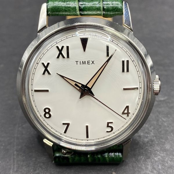 Timex 2021 Re-Issue Mechanical Wind Wristwatch Round Face Analogue ...