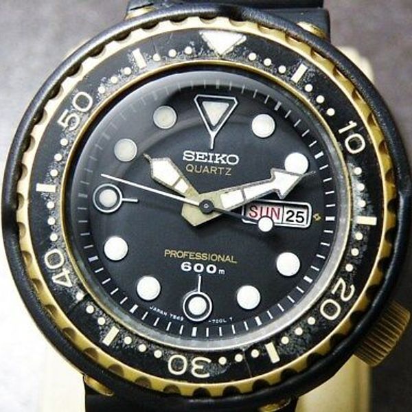 SEIKO 7549-7000 GOLDEN TUNA TITANIUM Professional 600M DIVERS Quartz WATCH | WatchCharts Marketplace