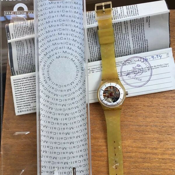 Swatch SLZ 106 Vintage 1995 Adam Watch Musical Peter Gabriel In Box And Papers | WatchCharts ...