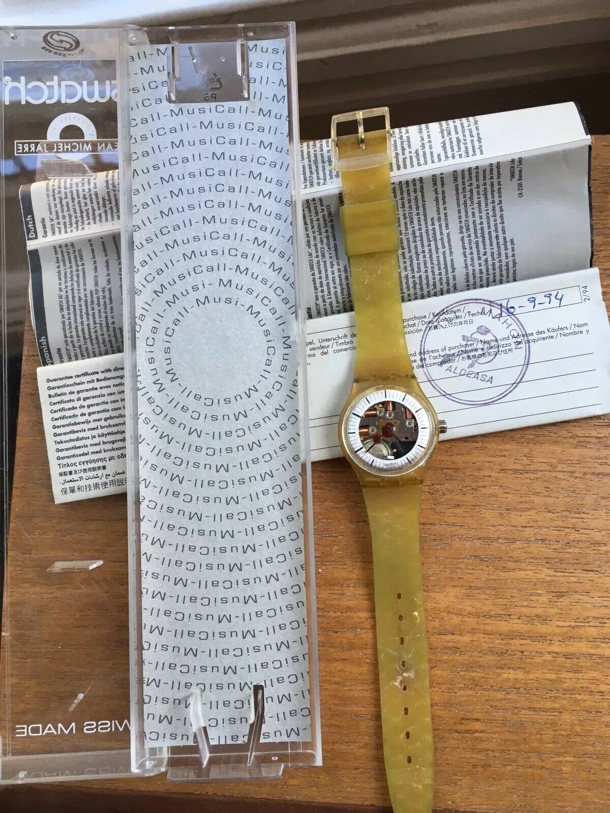 Swatch SLZ 106 Vintage 1995 Adam Watch Musical Peter Gabriel In Box And Papers | WatchCharts ...