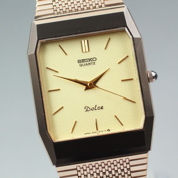 Vintage 1985 [Near MINT] Seiko Dolce 9521-5110 28mm Gold Quartz Men's Watch | WatchCharts ...