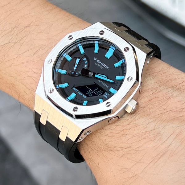 Casio G-Shock GA-2100 Custom Stainless steel Case Mod Men's Watch ...