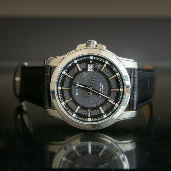 Used Bulova Precisionist 96b158 with strap and box | WatchCharts ...