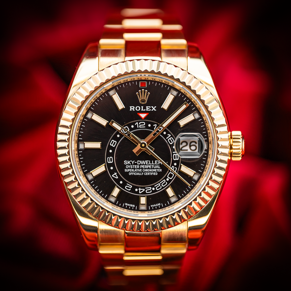 [WTS] Rolex Sky-Dweller 42mm 326938 18k Yellow Gold Black Dial Oyster ...