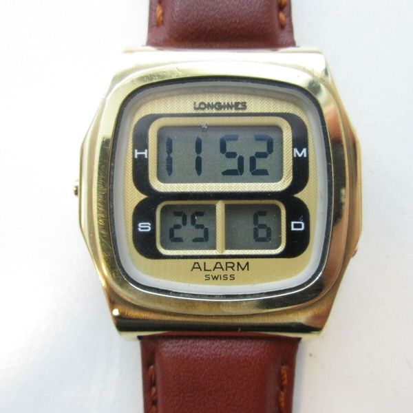 Longines alarm LCD vintage 1970's watch ESA 934.912 | WatchCharts ...