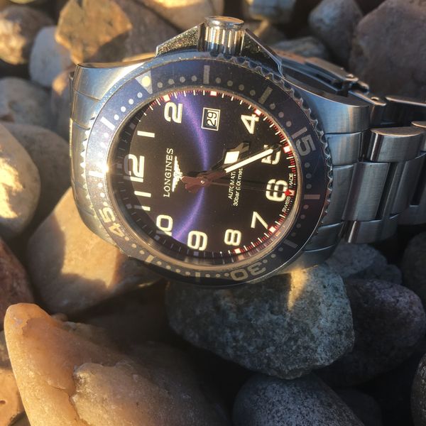 Longines Hydroconquest Blue 41mm Auto "ghost bezel" Arabic | WatchCharts