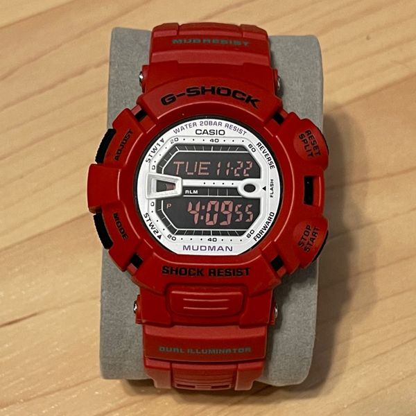 [WTS] Casio G-Shock G-9000MX-4 Mudman Red Negative Display Digital ...