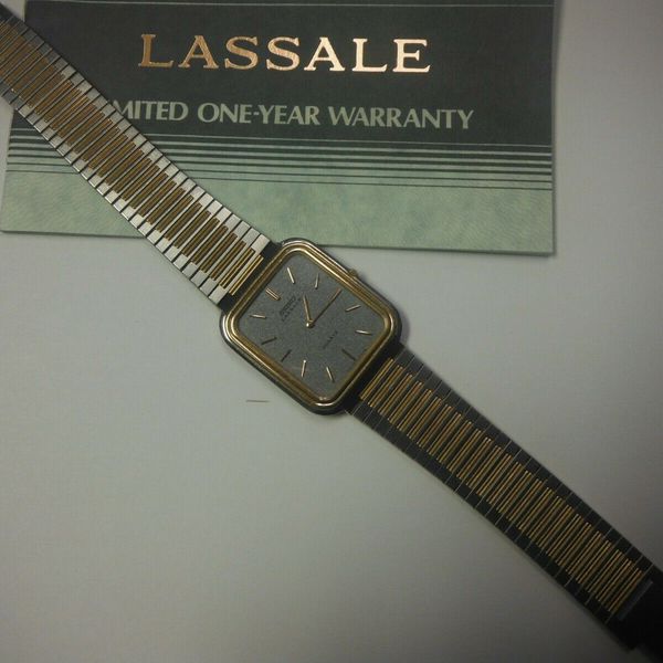 Vintage SEIKO LASSALE 9300-5109 QUARTZ ULTRA-THIN DRESS WATCH-RARE ...