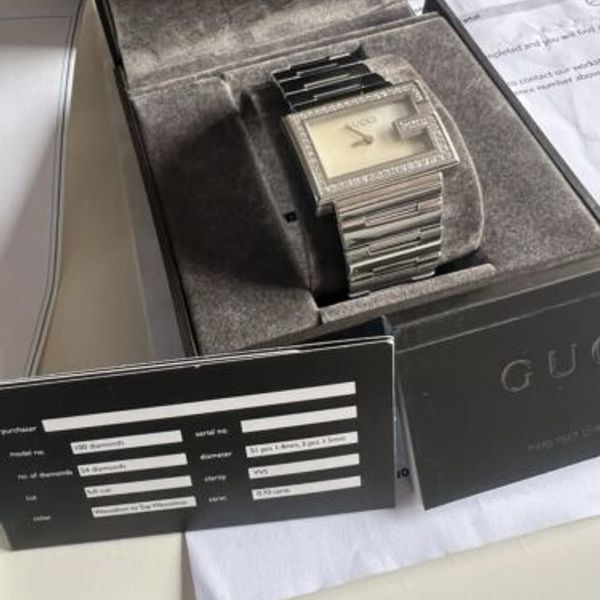 Gucci G Frame Diamond Watch | WatchCharts Marketplace