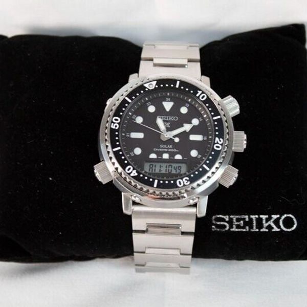 Seiko Prospex SNJ033 46.9mm Stainless Steel Solar Diver's Watch ...