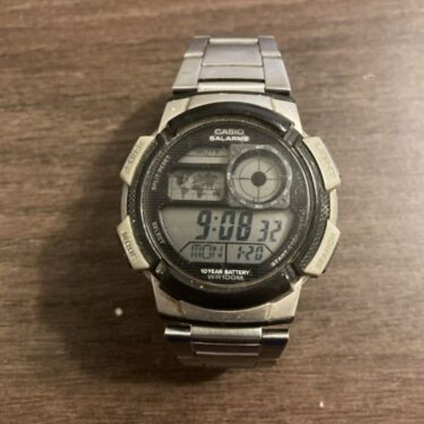 Casio World Time Illuminator AE-1000W Men's Digital 5 Alarms Watch | WatchCharts Marketplace