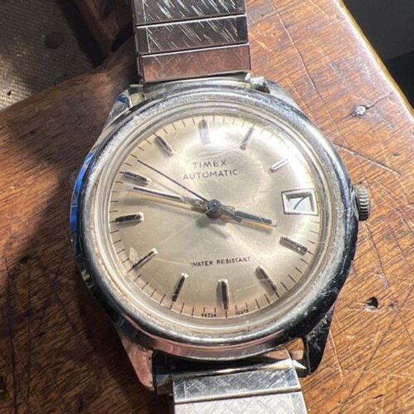 Vintage 1970’s Timex Date Water Resistant Watch Automatic 46554 10878 ...