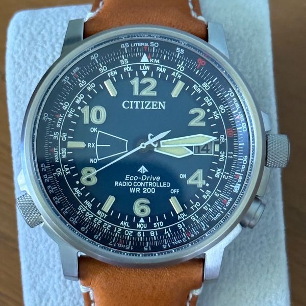 Citizen Eco-Drive Promaster Sky Pilot CB0241-00L Men's Pilot Wristwatch ...