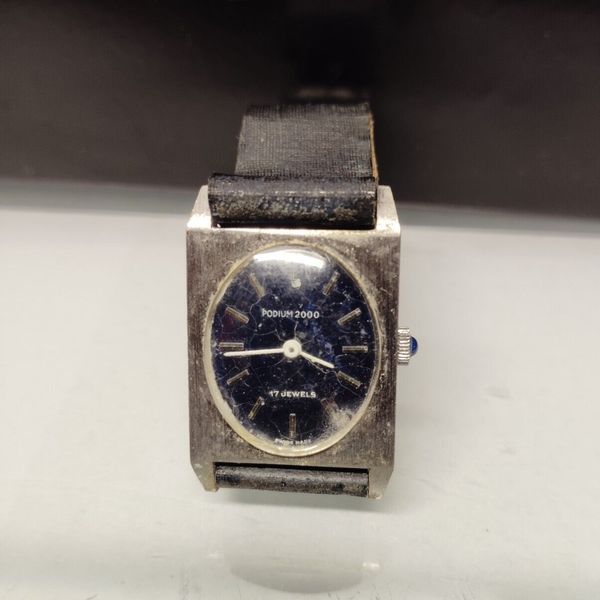 Podium 2000 Swiss Made Style Cartier Tank Vintage Retro Mechanical ...