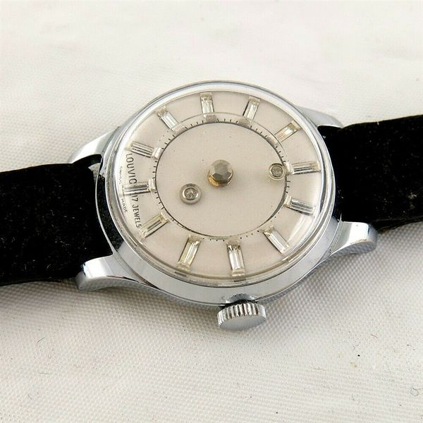 Vintage Ladies Louvic Swiss 17 Jewel Unitas Cal 630 Mystery Dial Wrist ...