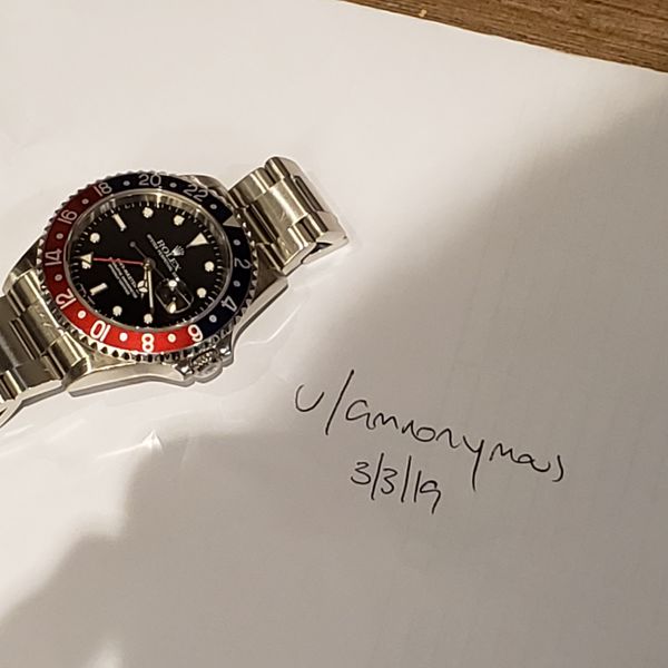 [WTS] Rolex GMT Master II 16710 Pepsi & Black Bezels SEL, No Holes, F ...