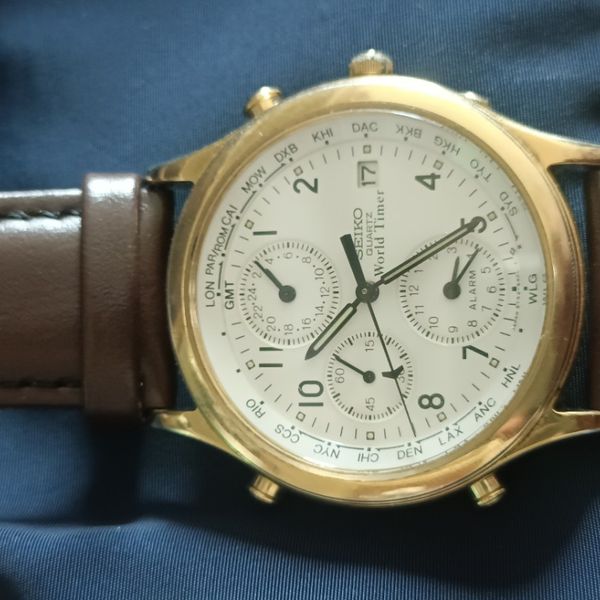 Seiko quartz world timer | WatchCharts Marketplace