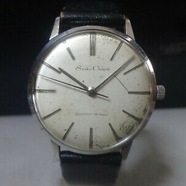 Vintage 1959 SEIKO mechanical watch [Seiko Crown] Diashock 19 Jewels Cal.560 | WatchCharts ...